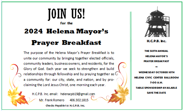 Helena Mayor's Prayer Breakfast - Montana Prayer Breakfast